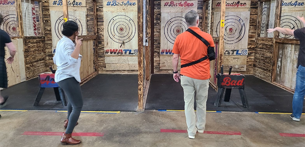 Bad Axe Throwing with PES! | Foley Design Associates